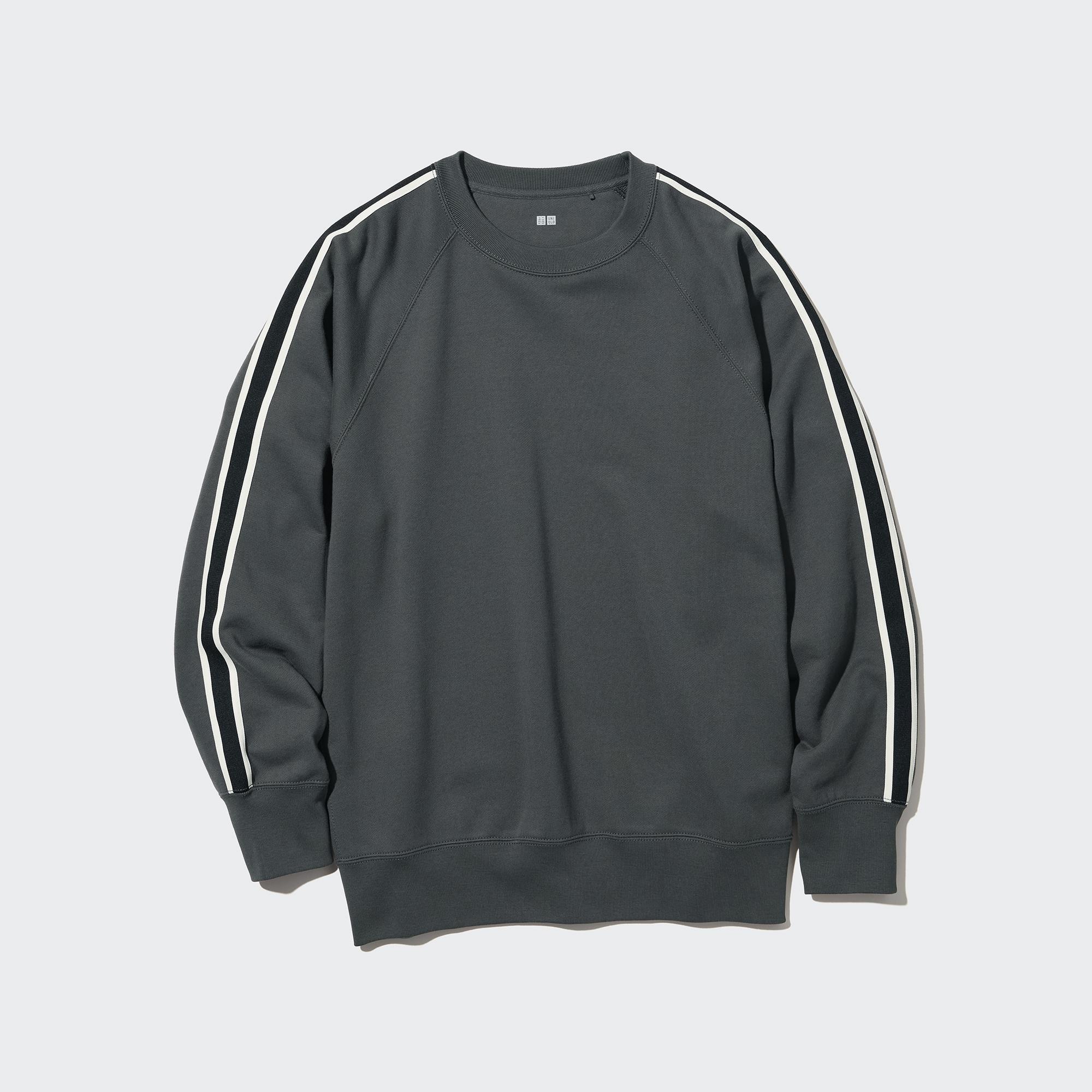 Side-Stripe Long-Sleeve Sweatshirt | UNIQLO US