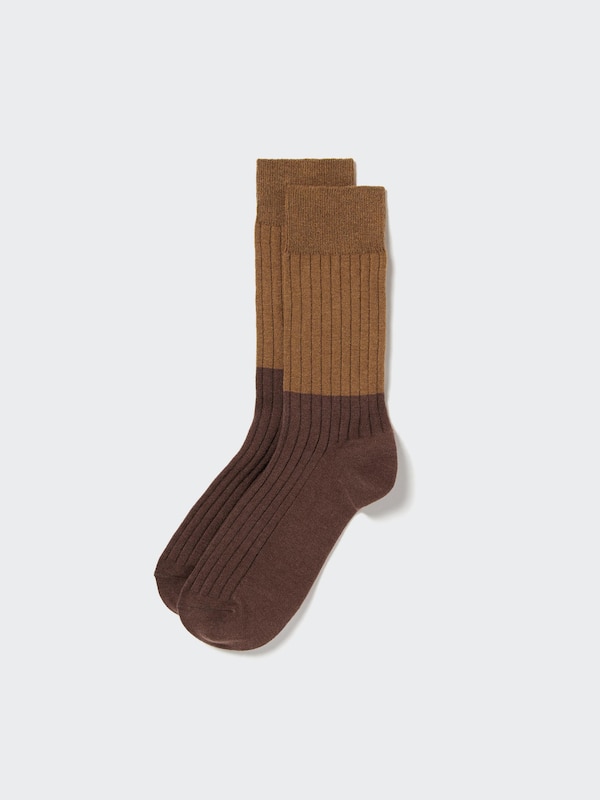 HEATTECH Color Block Socks | UNIQLO US