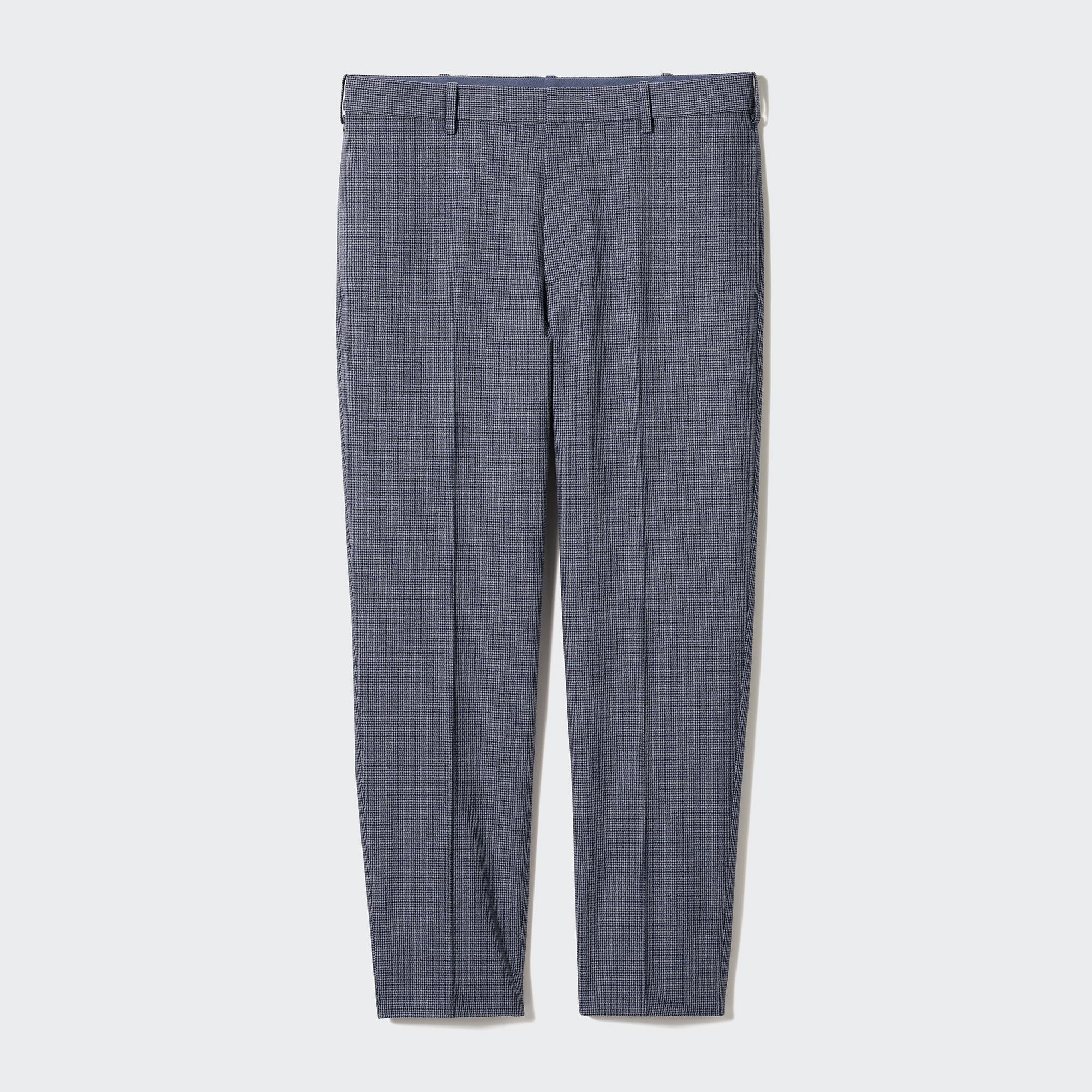 Smart Ankle Pants (2-Way Stretch, Wool-Like, Checked) | UNIQLO US