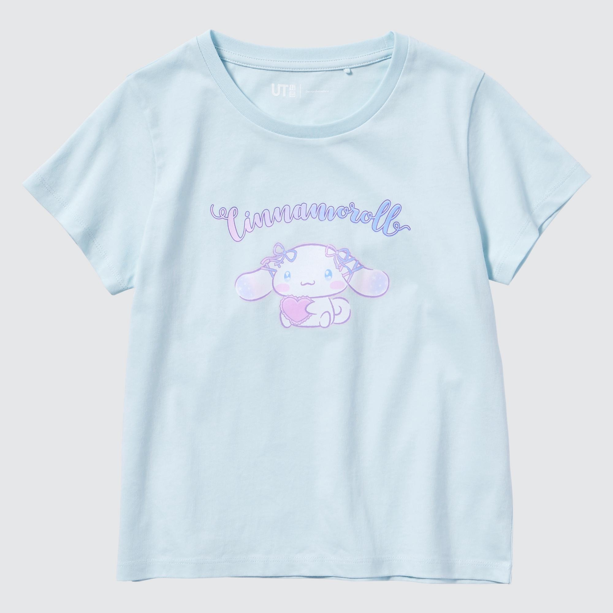 Sanrio Characters Cropped UT (Short-Sleeve Graphic T-Shirt) (Cinnamoroll) | UNIQLO US