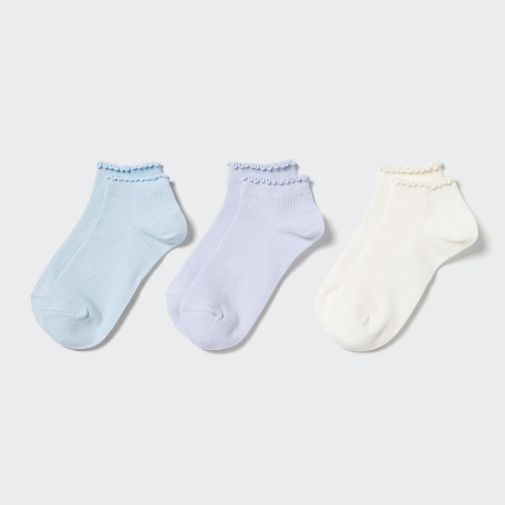 Short Socks (Ribbed, Mellow Stitch, 3 Pairs) | UNIQLO BE