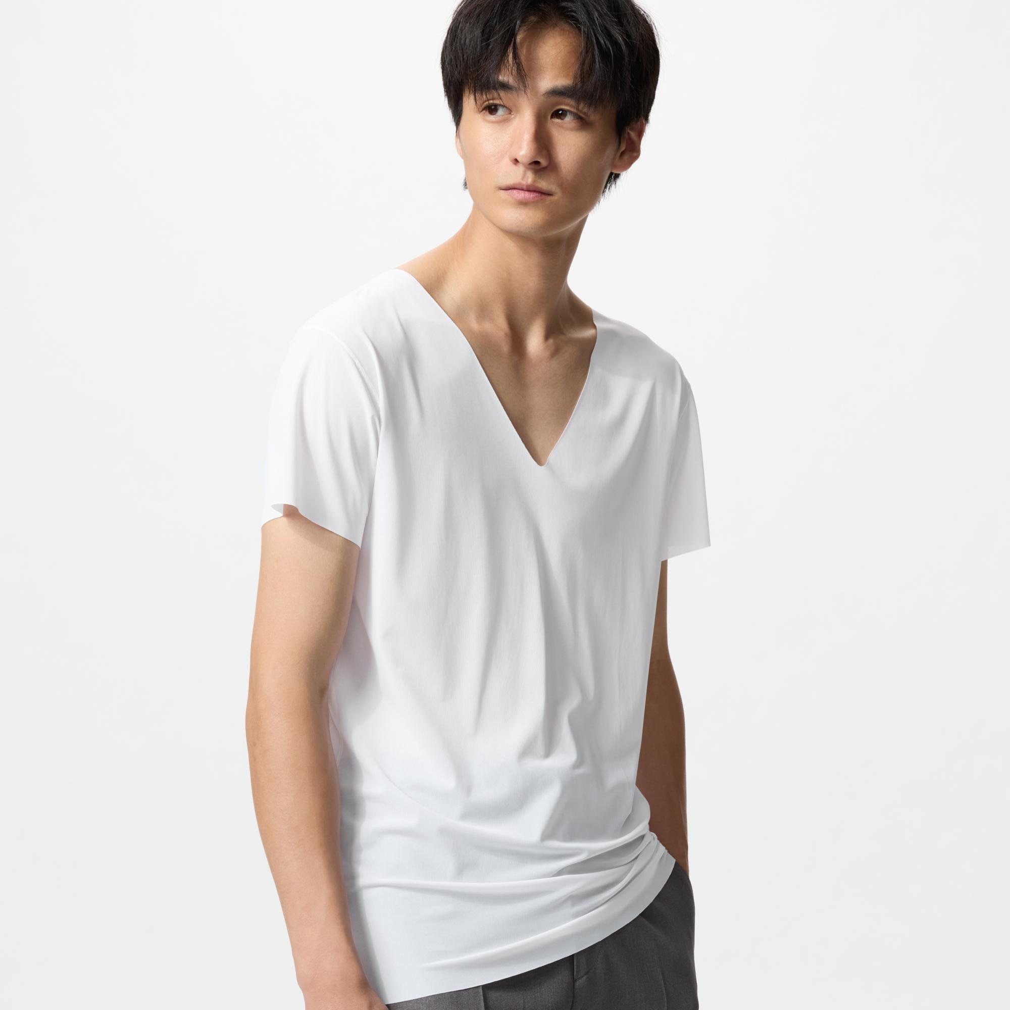 AIRism Anti-Odor Mesh V-Neck T-Shirt | UNIQLO US