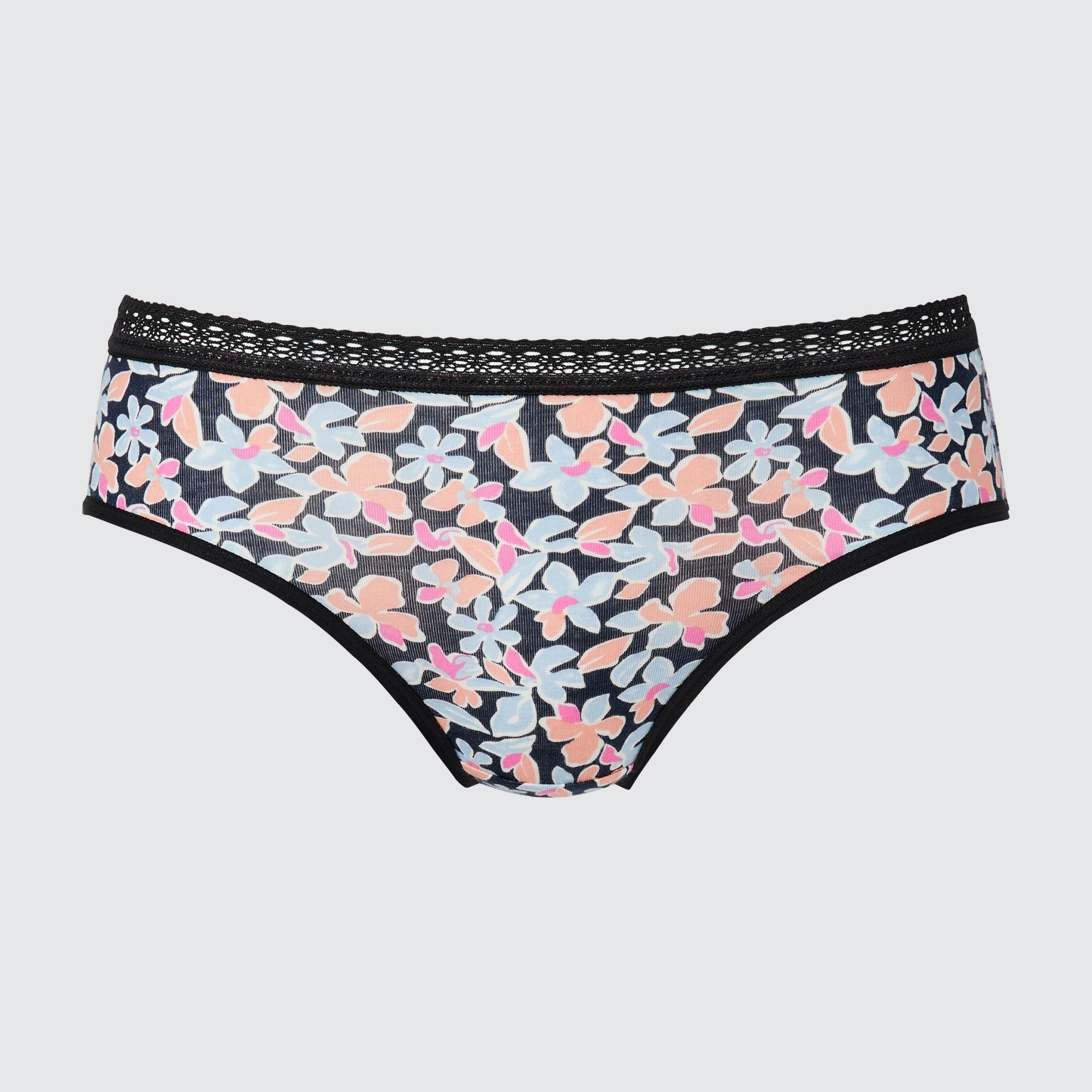 Mid Rise Flower Print Briefs | UNIQLO EU
