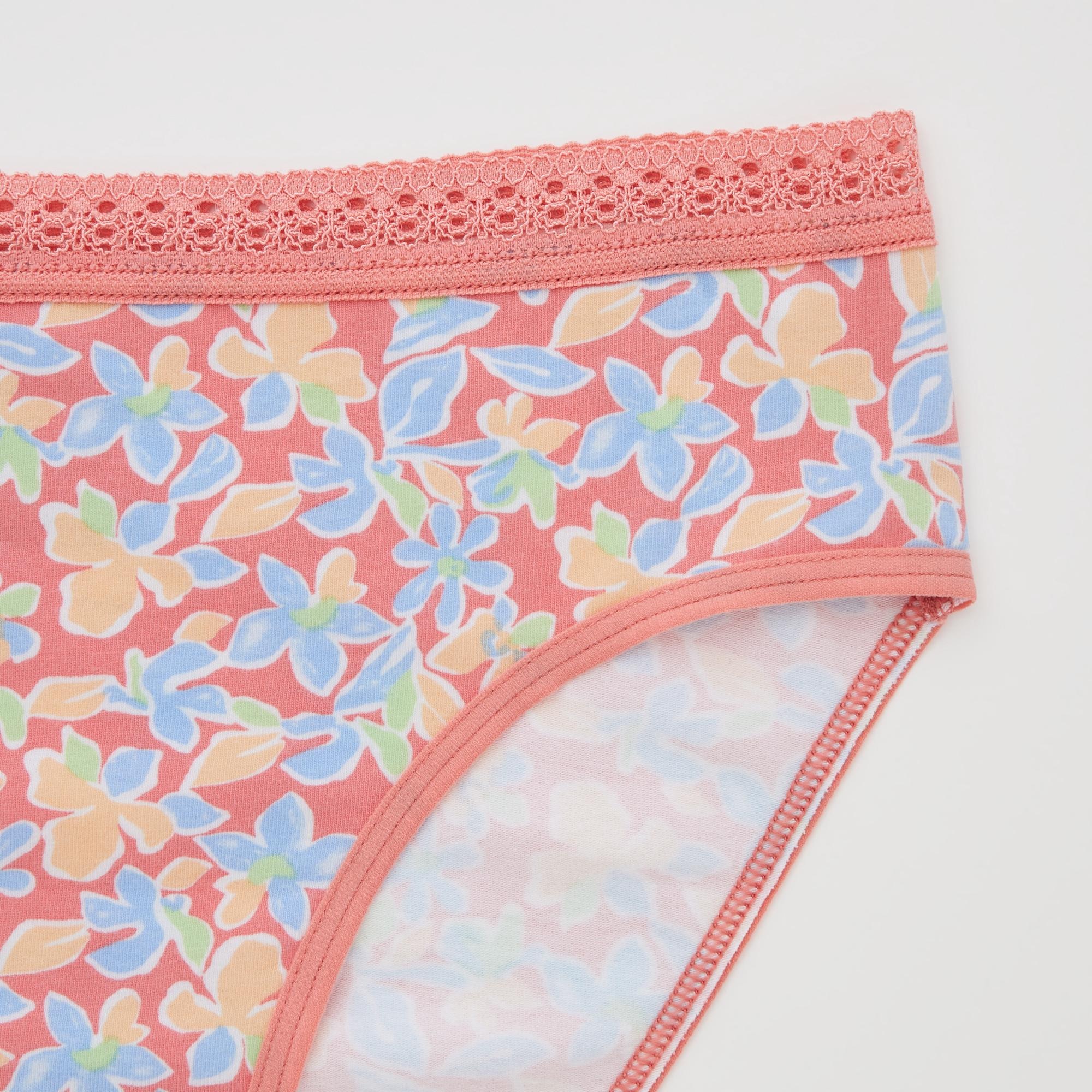 Mid Rise Flower Print Briefs | UNIQLO EU