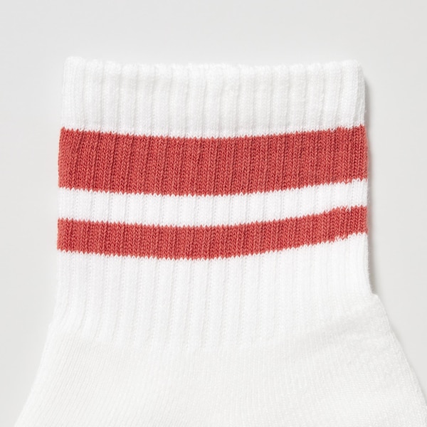 Socks 3 Pack (Crew Pile Line) | UNIQLO US