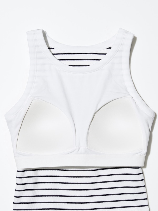 Ribbed Cropped Bra Sleeveless Top Uniqlo Us