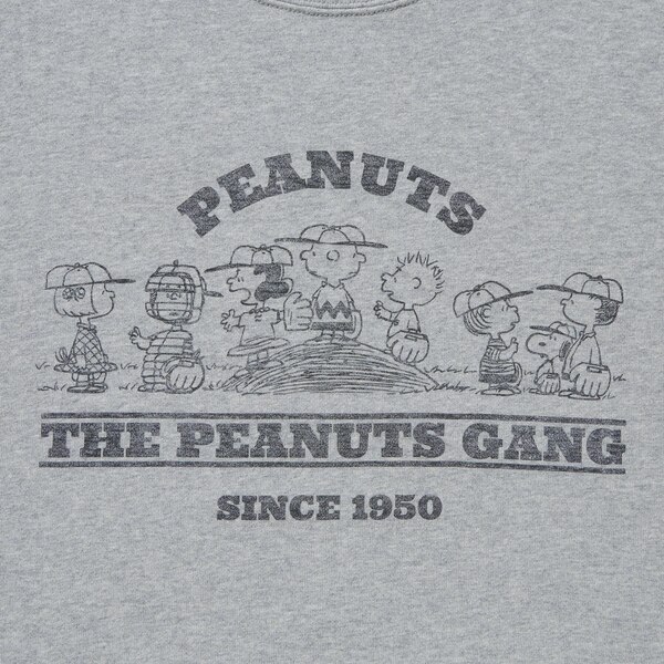 PEANUTS Charlie Brown's Baseball Team Long-Sleeve Sweatshirt | UNIQLO US