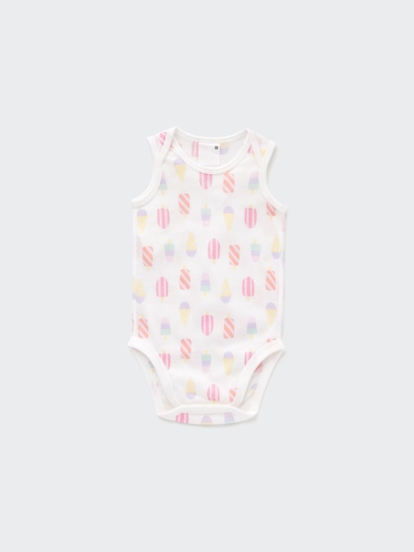 Cotton Mesh Sleeveless Printed Inner Bodysuit | UNIQLO US