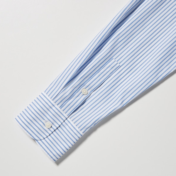 Extra Fine Cotton Striped Long-Sleeve Shirt | UNIQLO US