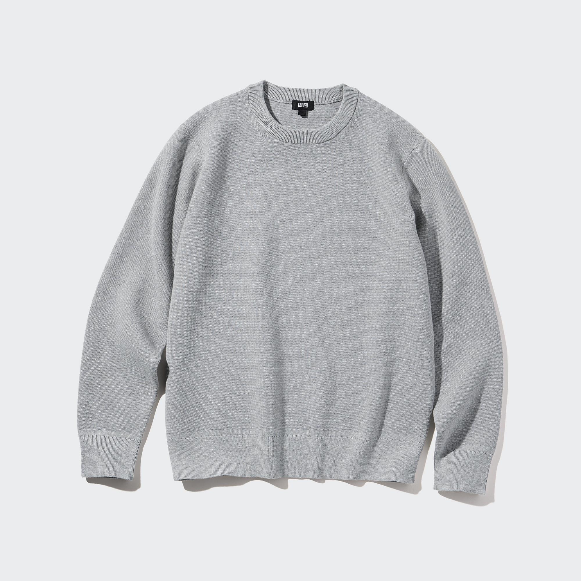 Washable Milano Ribbed Crew Neck Jumper | UNIQLO GB