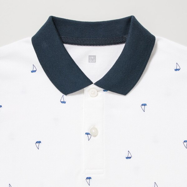 Dry Pique Printed Polo Shirt | UNIQLO US
