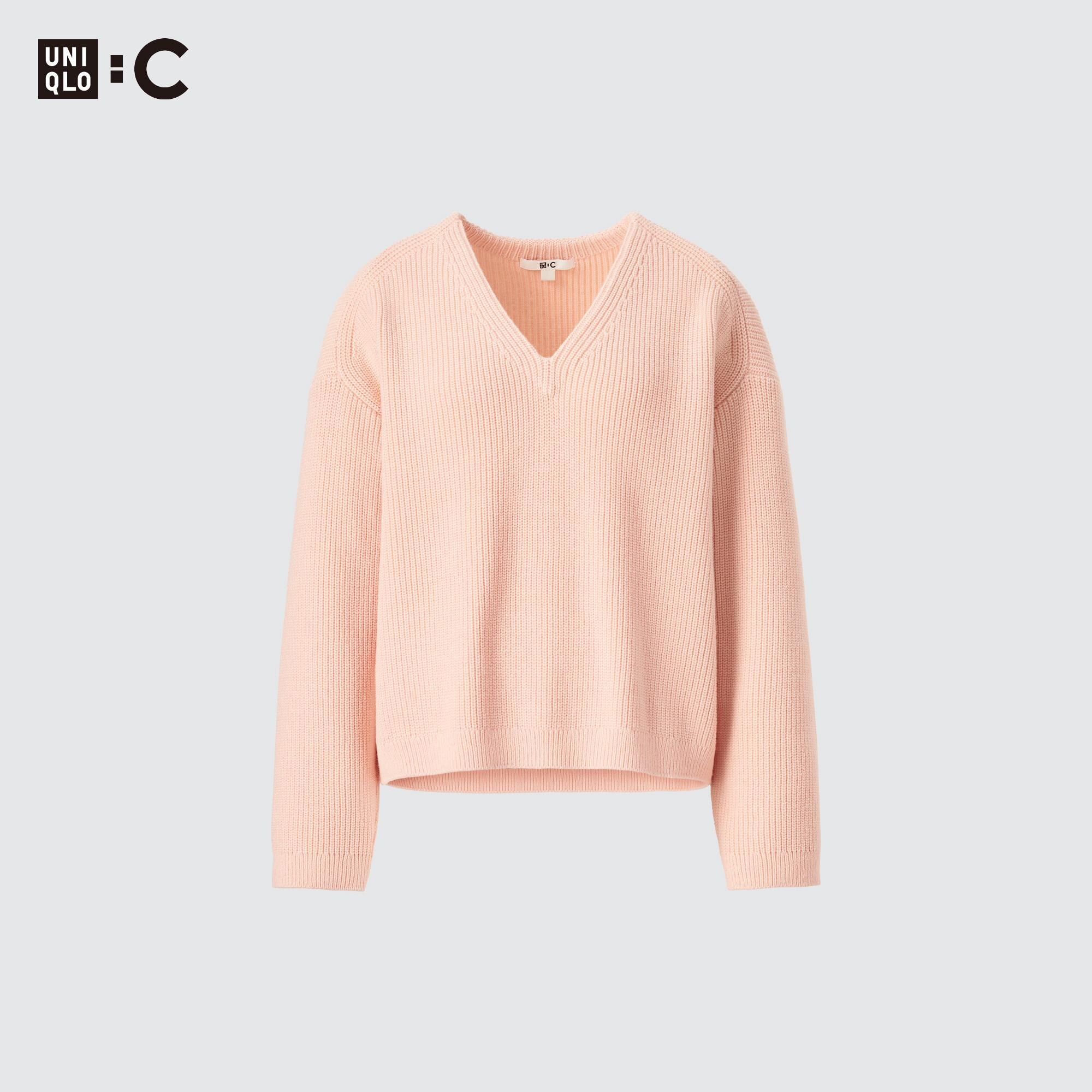 Pull Court En Maille Col V | UNIQLO FR