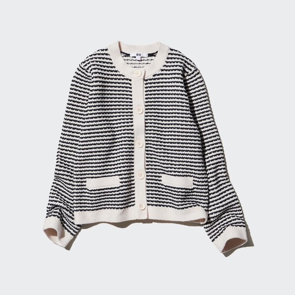 Knitted Striped Short Jacket | UNIQLO US