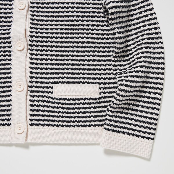 Knitted Striped Short Jacket | UNIQLO US