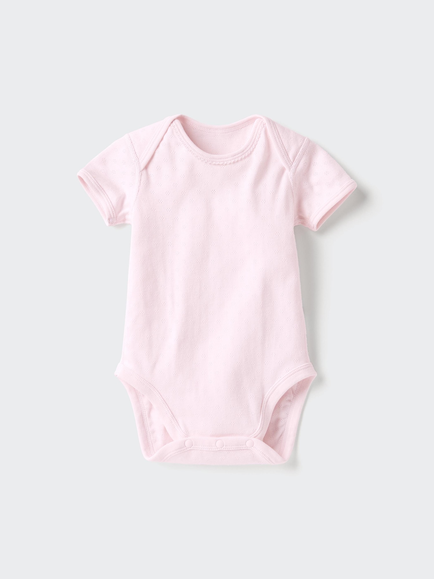 Babies' Bodysuit (Short Sleeve, Pointelle) | UNIQLO LU