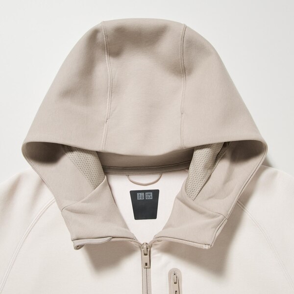 DRY Stretch Sweat Full-Zip Hoodie (Color Block) | UNIQLO US