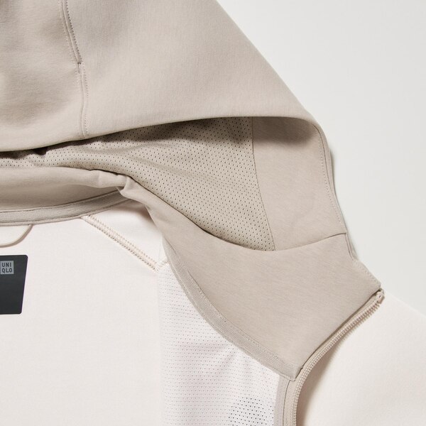 DRY Stretch Sweat Full-Zip Hoodie (Color Block) | UNIQLO US