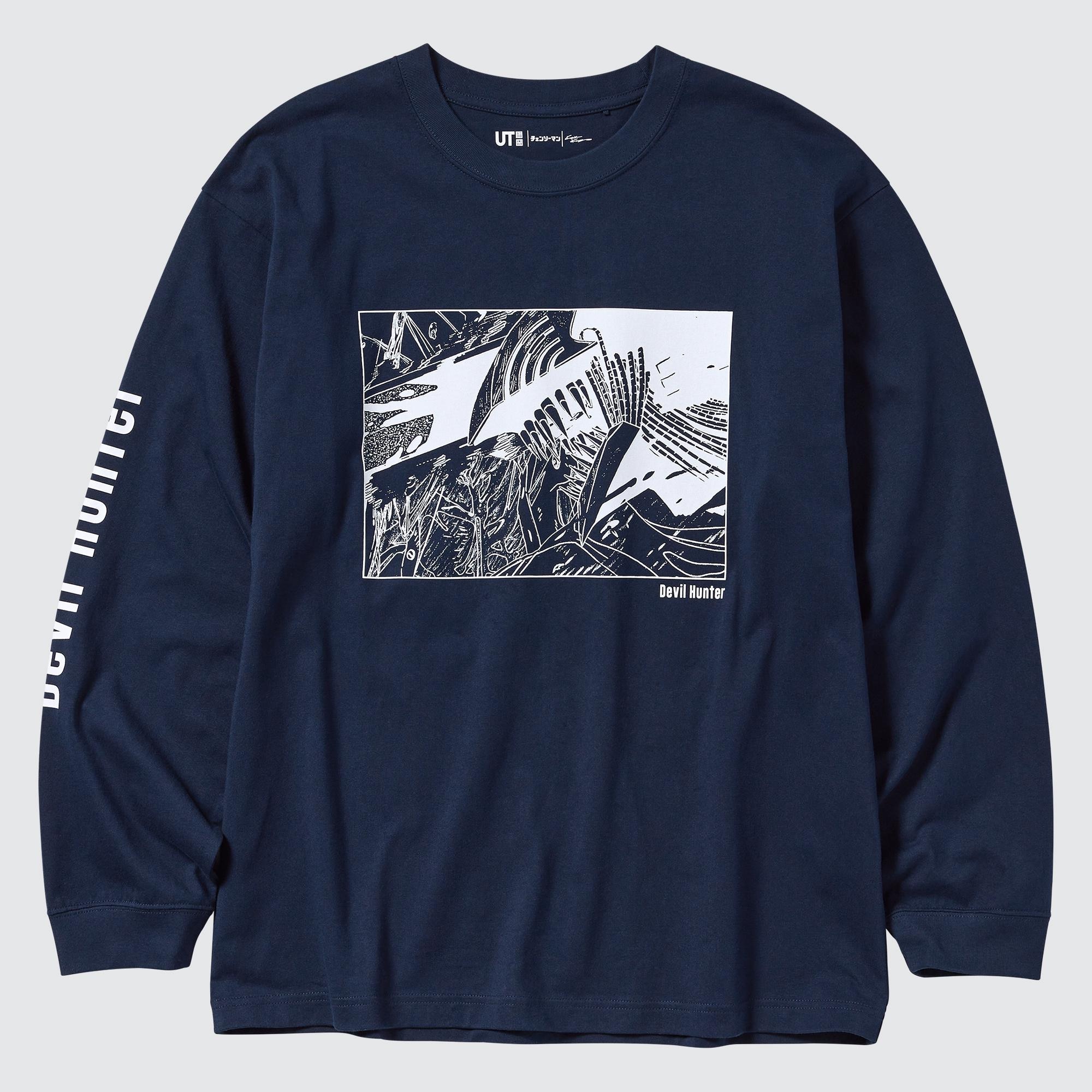 Chainsaw Man × Kosuke Kawamura UT (Oversized Long-Sleeve Graphic T ...