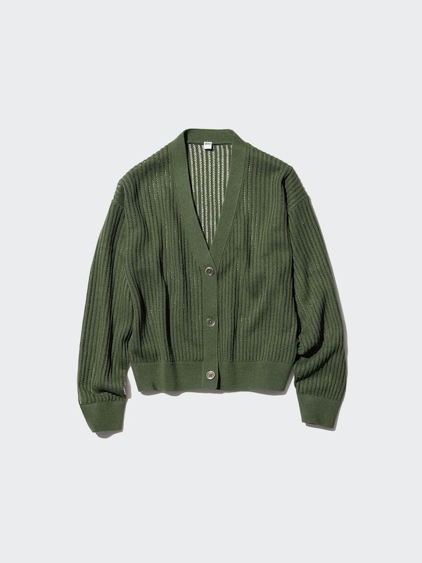 Mesh Short Cardigan | V-Neck | UNIQLO US