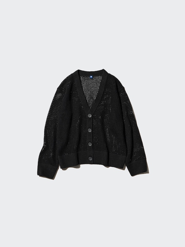 Kids Washable Mesh V-Neck Cardigan | UNIQLO CA