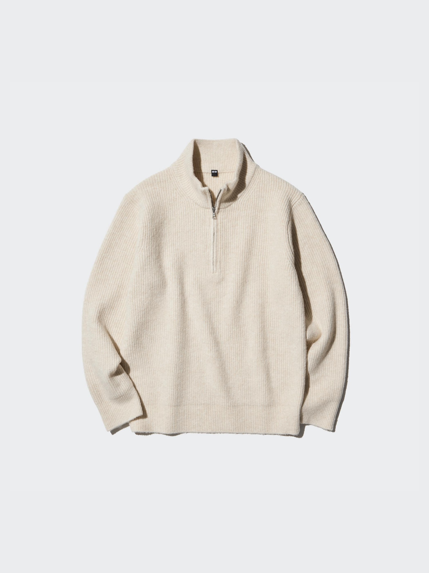Men's Soufflé Yarn Half-Zip Jumper | UNIQLO UK