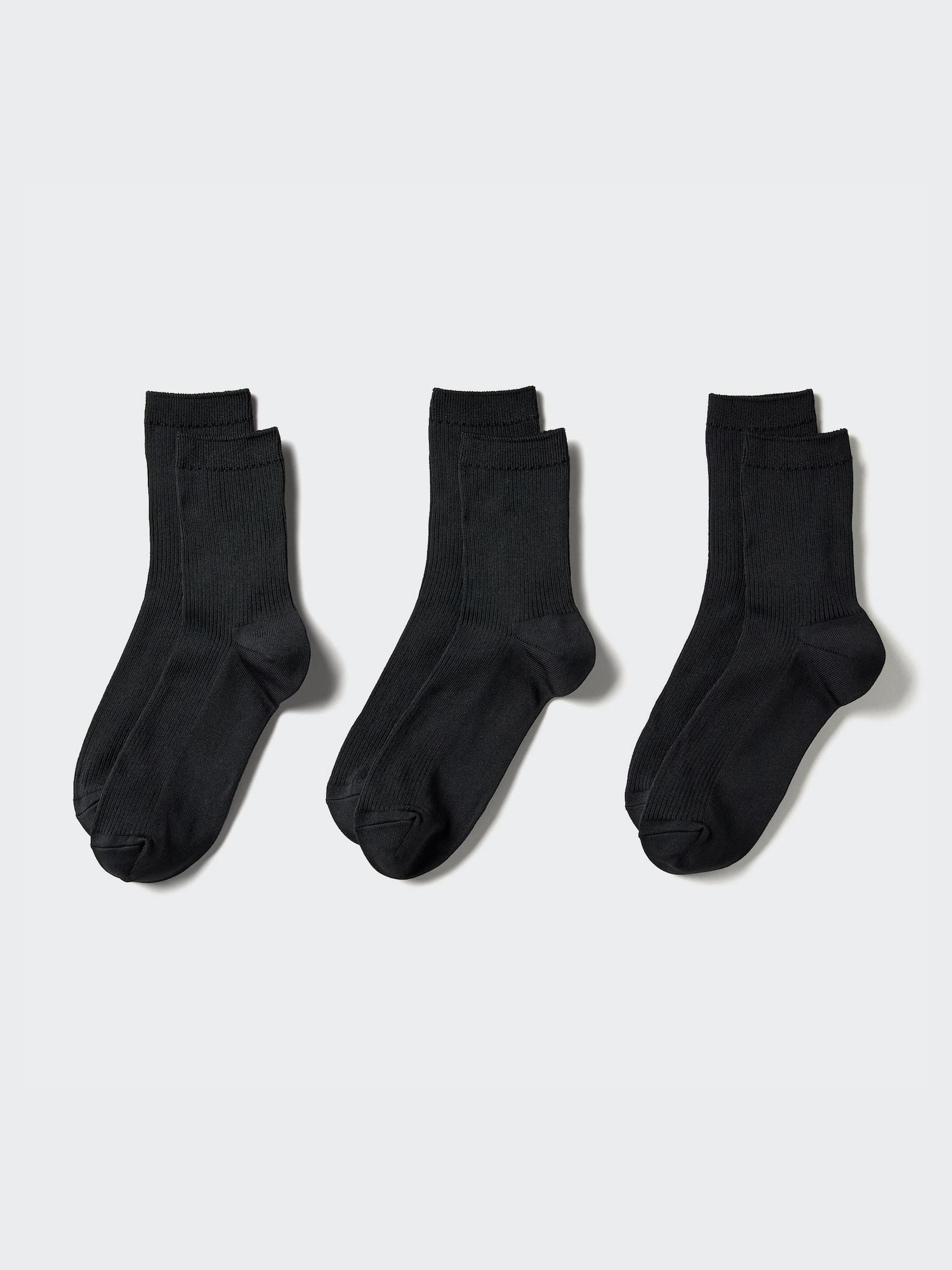 Crew Ribbed Socks | 3 Pairs | UNIQLO US