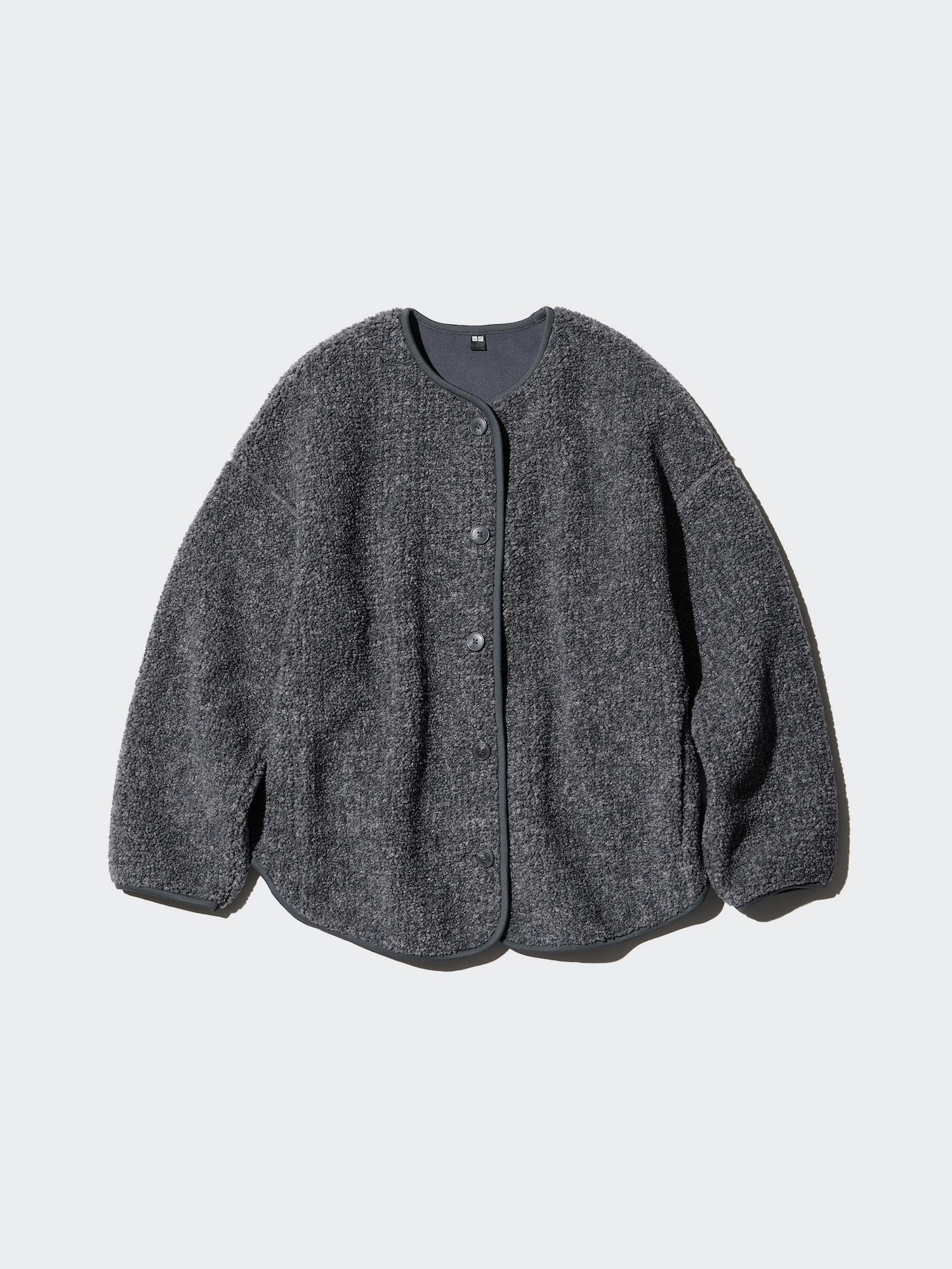 Women's Pile Lined Fleece Relaxed Cardigan | UNIQLO AU