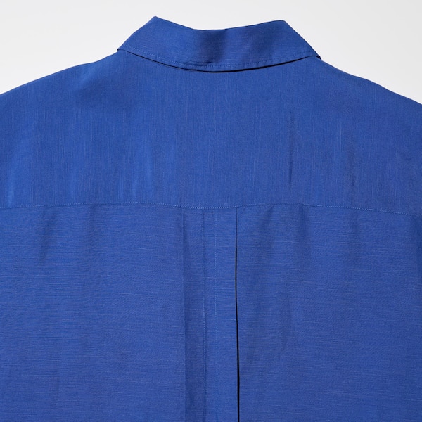 Linen-Blend Short-Sleeve Shirt Dress | UNIQLO US