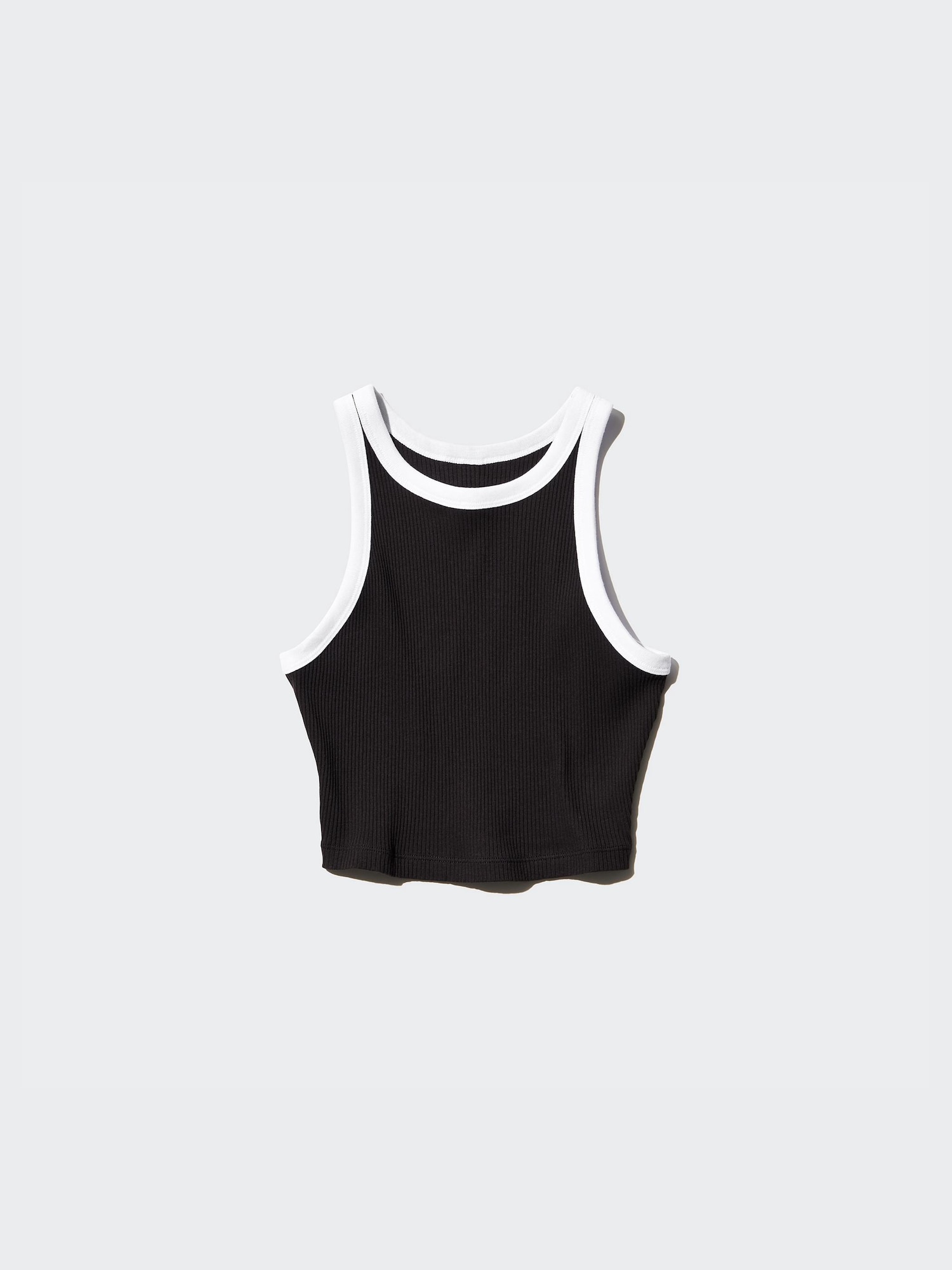 Women's RIBBED CROPPED RINGER TANK TOP | UNIQLO CA