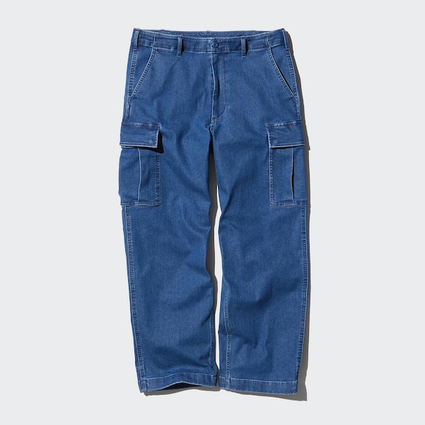 Wide Fit Denim Cargo Pants | UNIQLO US
