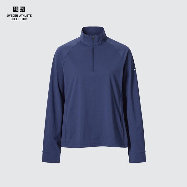 DRY-EX UV Protection Half-Zip T-Shirt | UNIQLO US