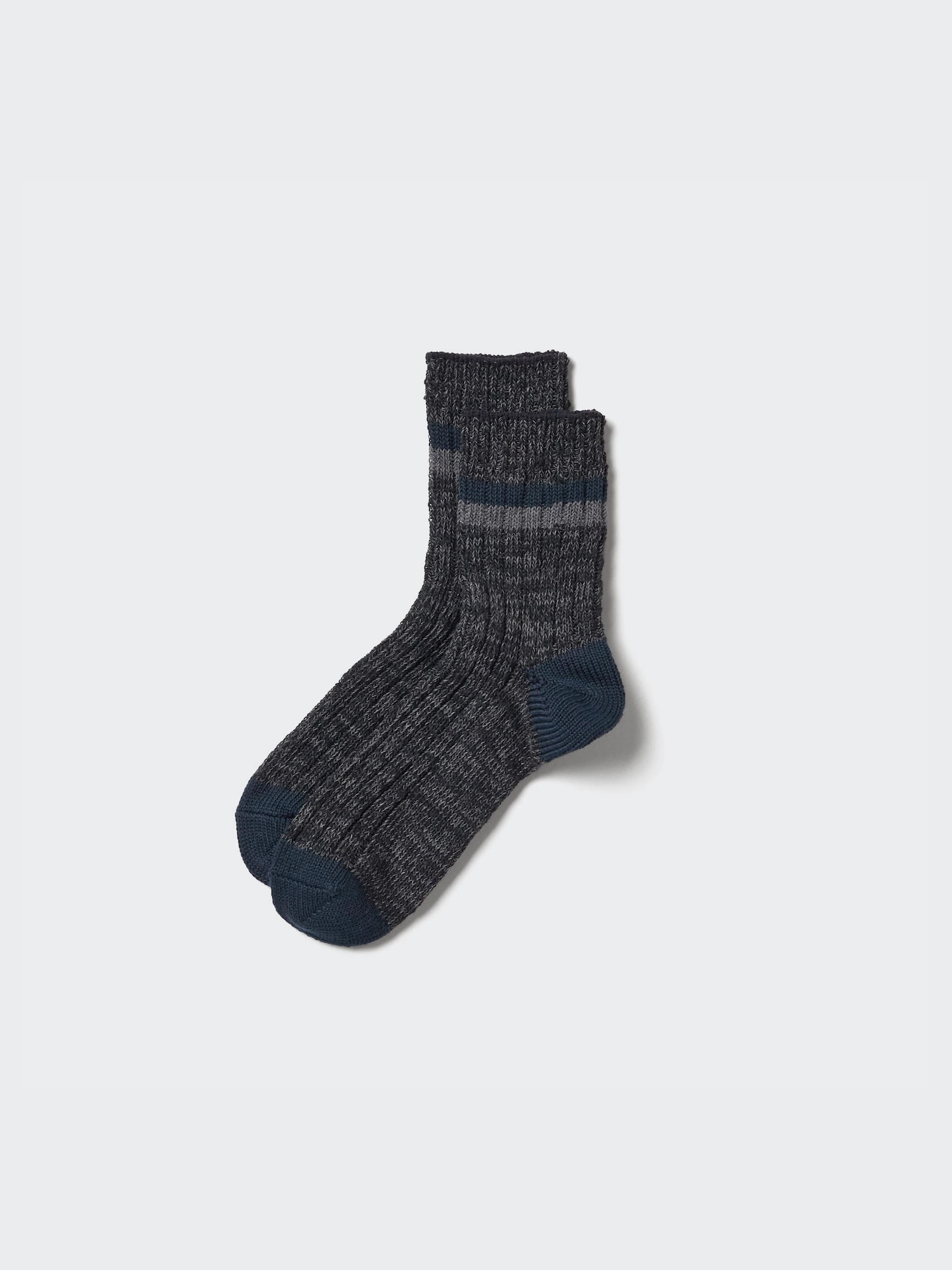 Men's Half Socks (Stripe, Slub) | UNIQLO DE