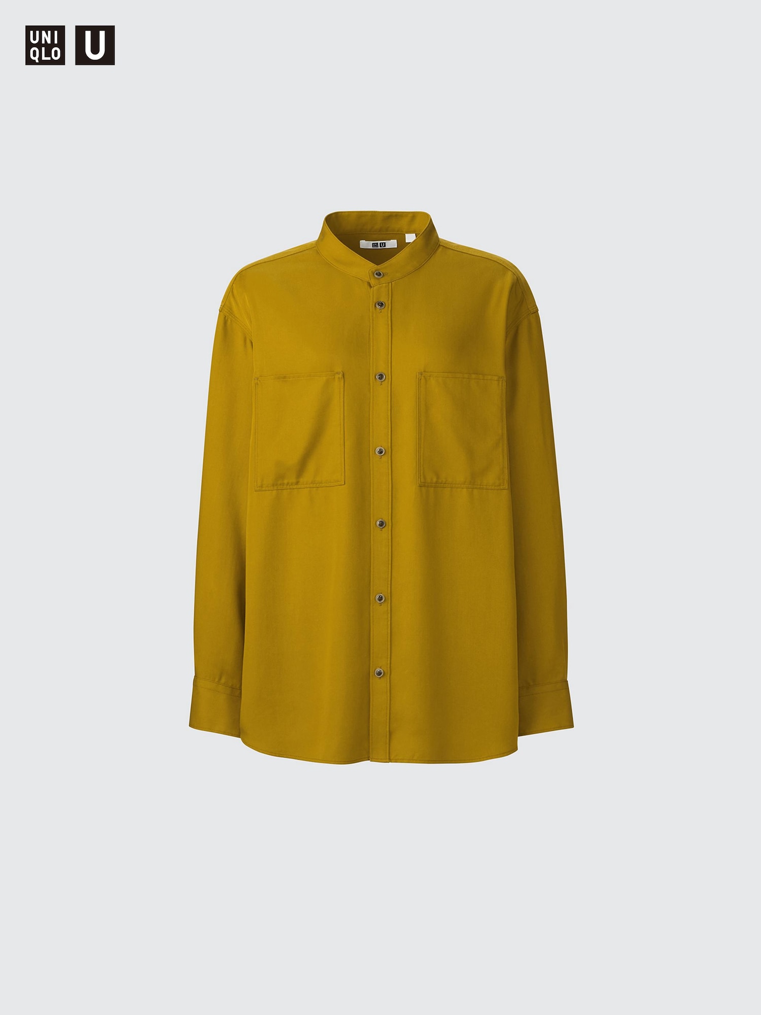 Band Collar Relaxed Shirt | UNIQLO US