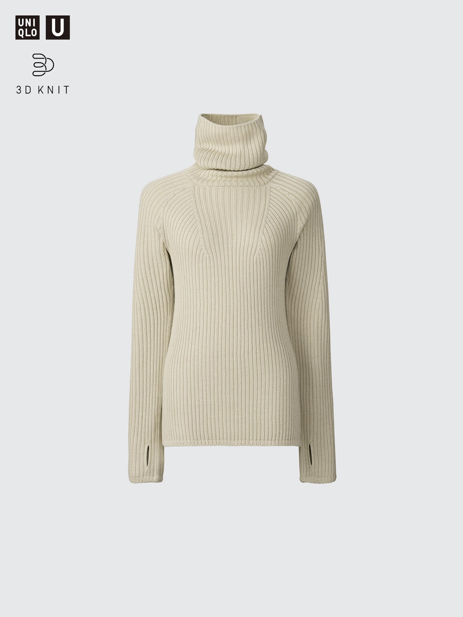 Women's 3D KNIT MERINO BLEND TURTLENECK SWEATER | UNIQLO CA
