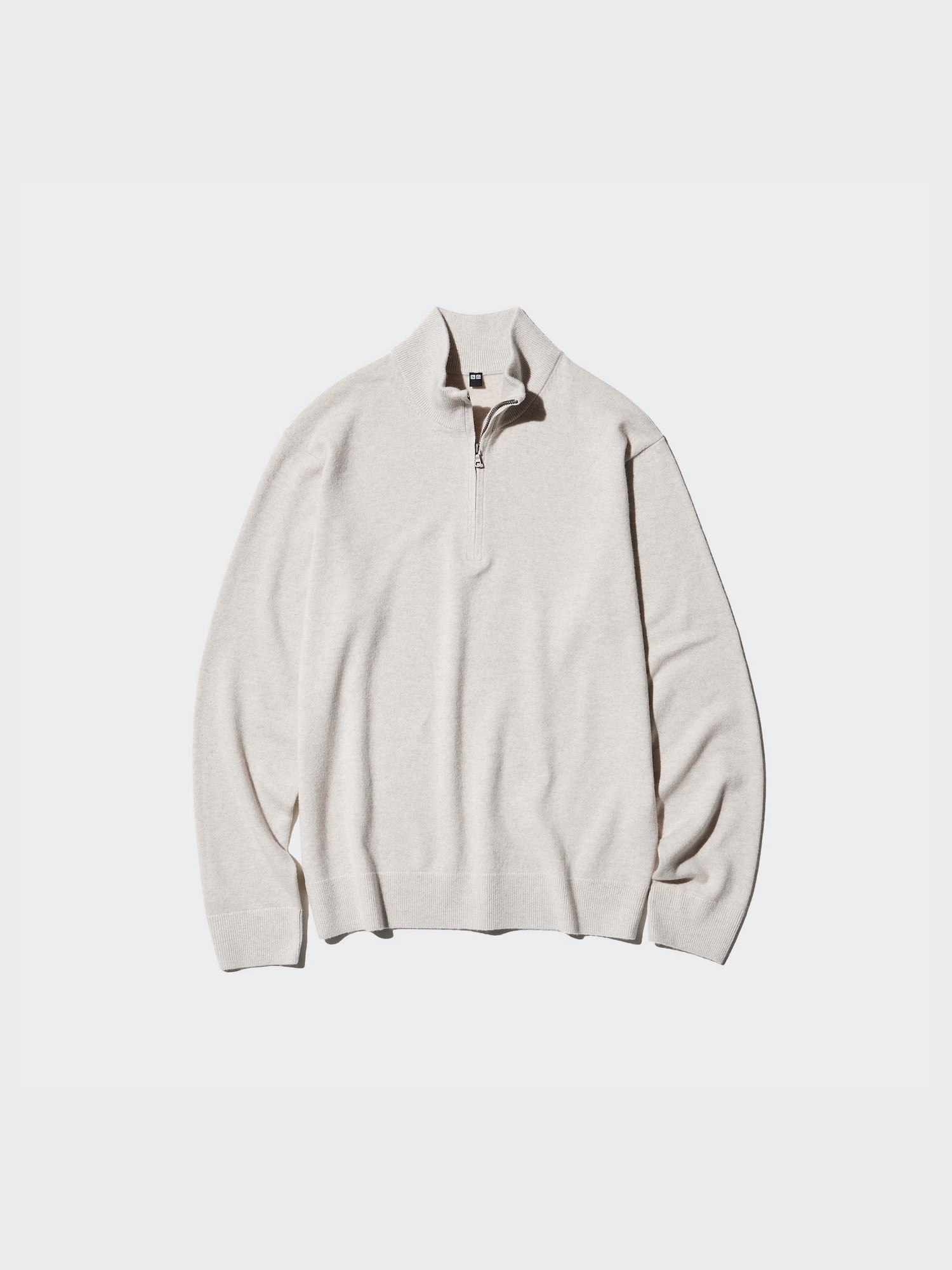 Men's 100% Cashmere Half-Zip Jumper | UNIQLO IE