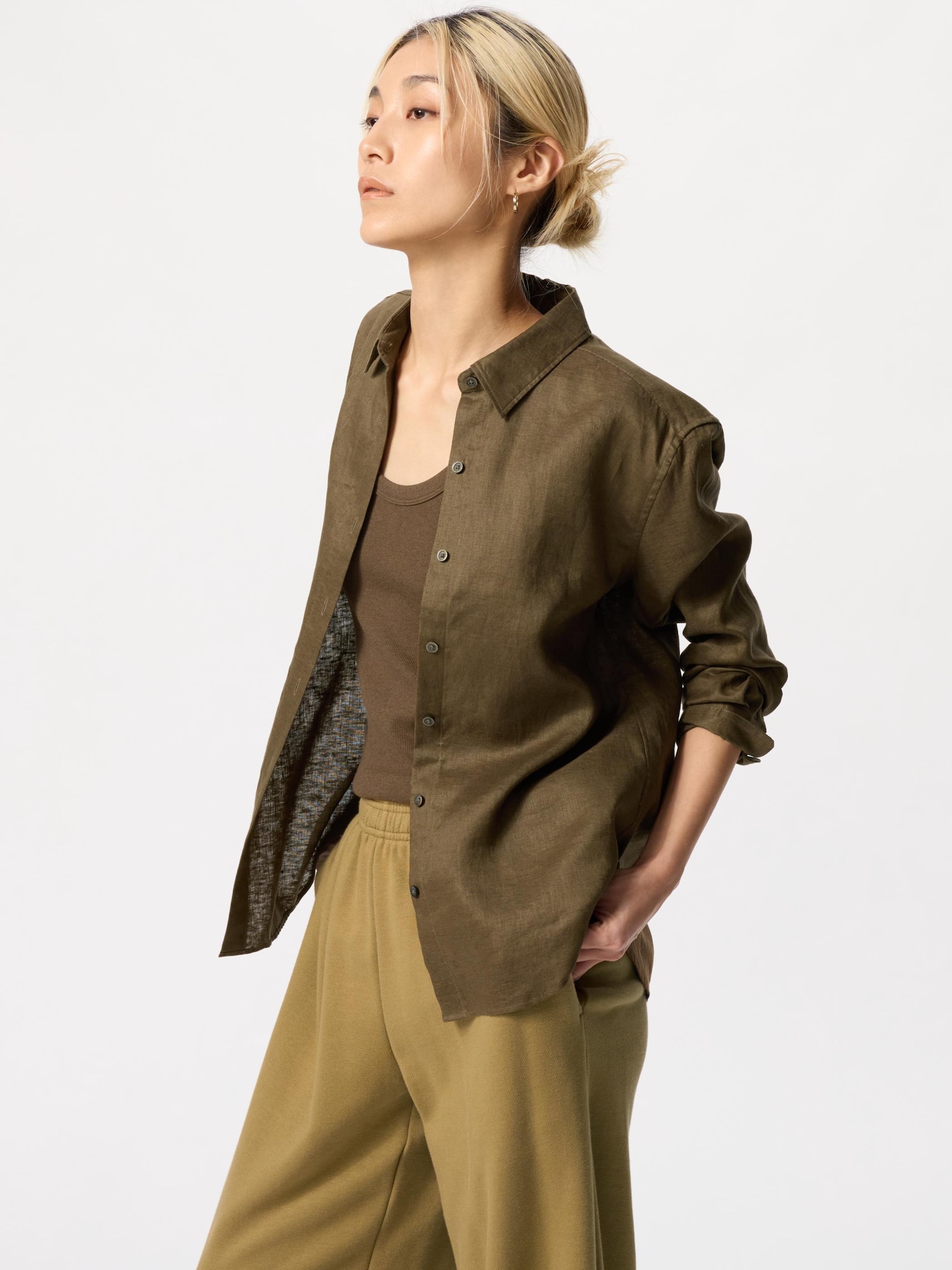 Women's 100% Premium Linen Shirt | UNIQLO DK