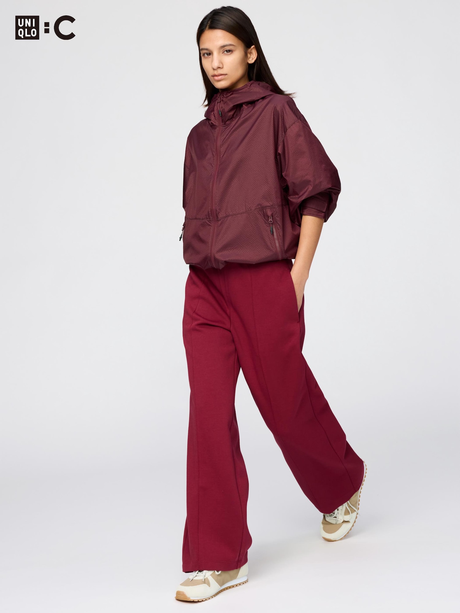 Women's Sweat Straight Trousers (Shorter) | UNIQLO EE