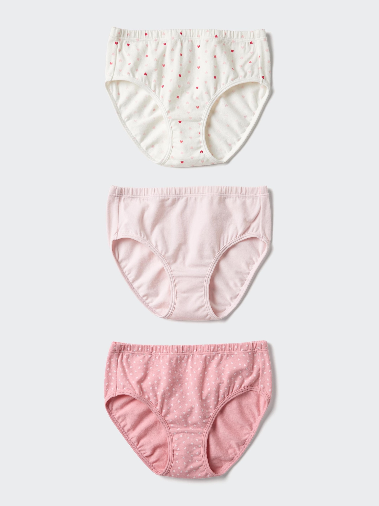 Bragas algodón elástico corazones (3 pack) para Niños | UNIQLO ES