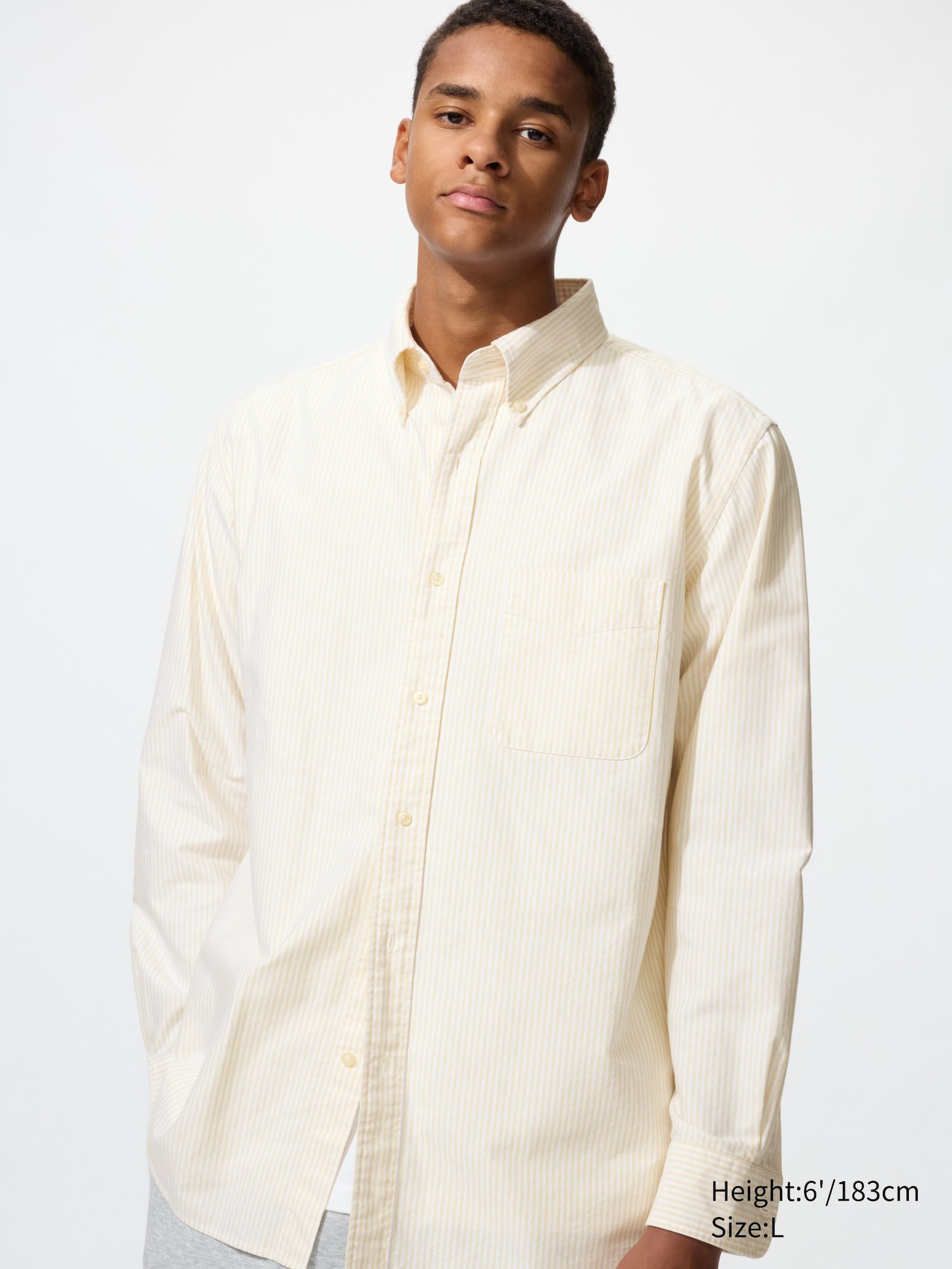 Unisex Oxford Long Sleeve Shirt (Regular Fit) | UNIQLO AU