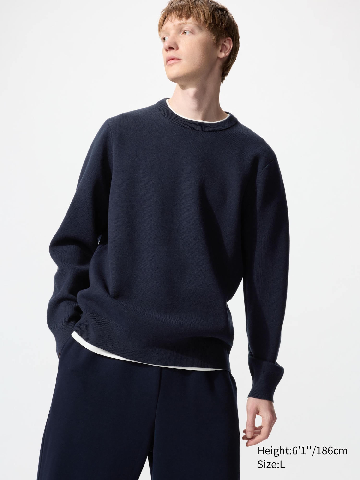 WASHABLE MILANO RIBBED CREW NECK SWEATER | UNIQLO AU WASHABLE MILANO RIBBED CREW NECK SWEATER | UNIQLO AU