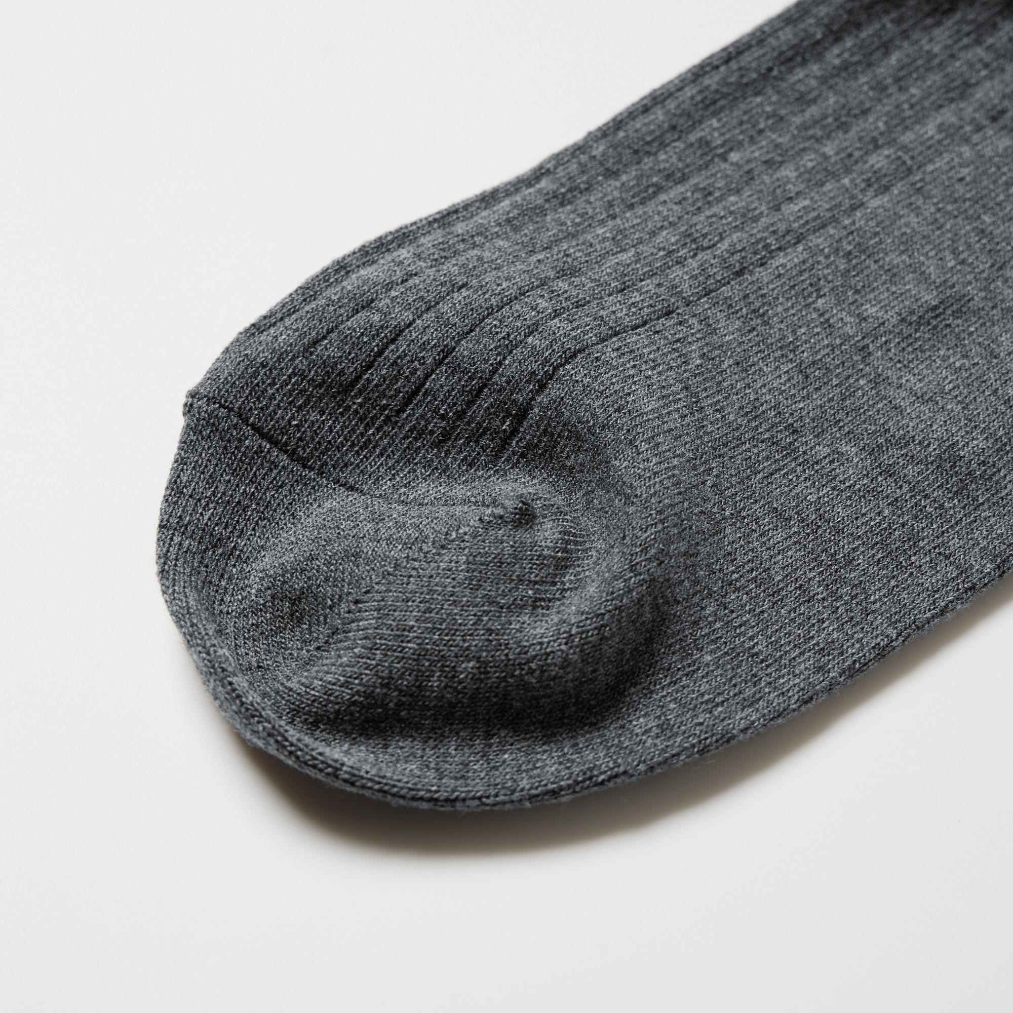 Men's HEATTECH Wide Ribbed Socks | UNIQLO AU