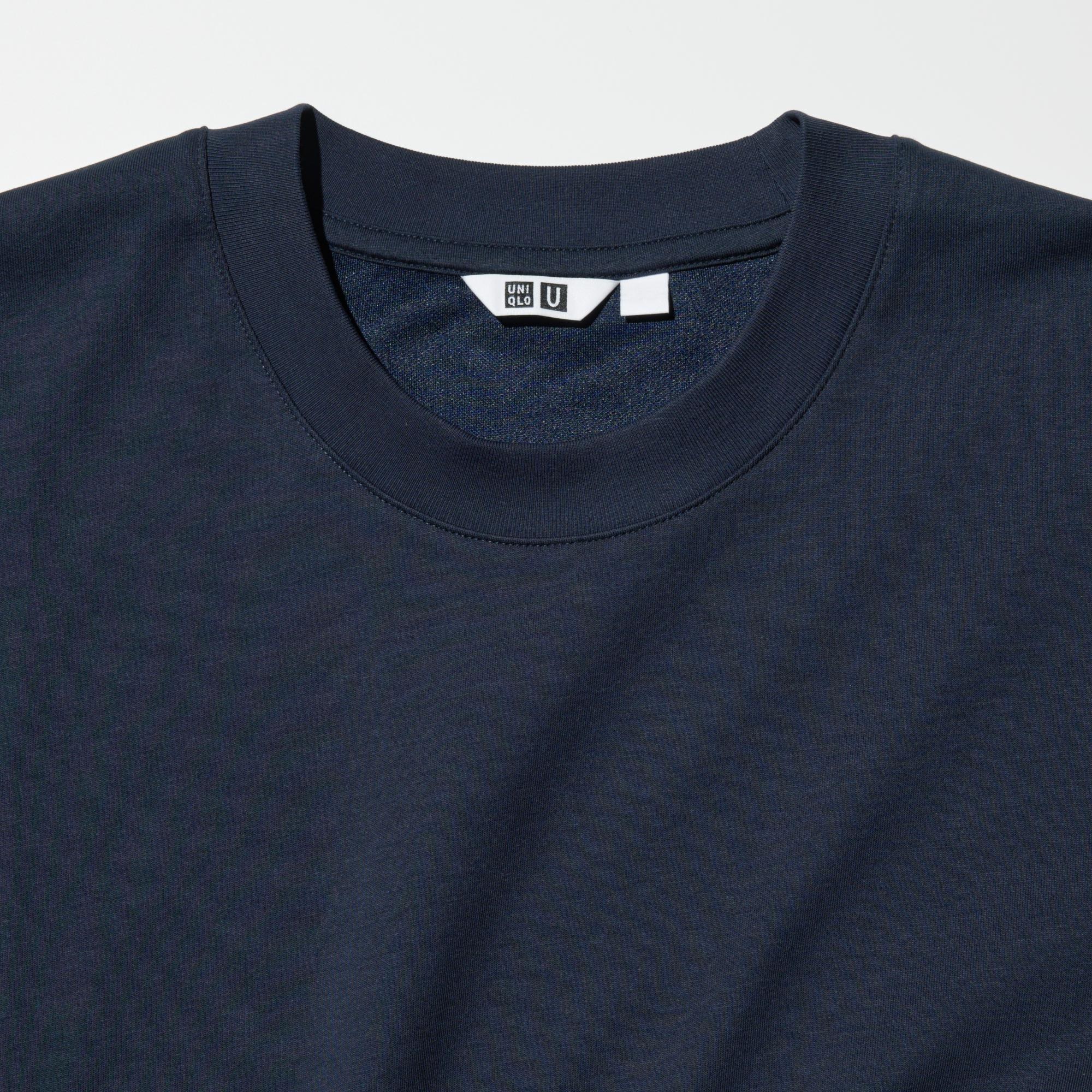 Unisex Uniqlo U AIRism Cotton Crew Neck Long Sleeve T-Shirt | UNIQLO AU