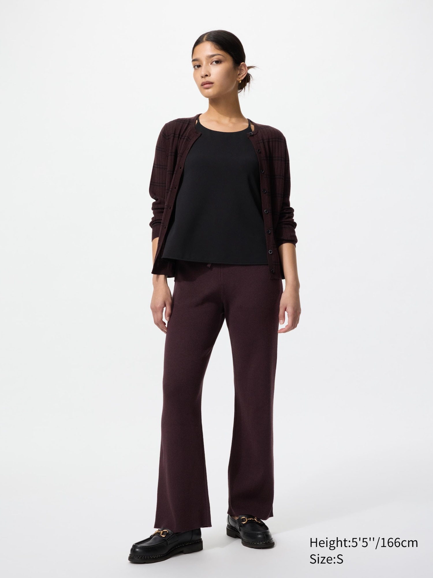 Women's Washable Knit Ribbed Pants | UNIQLO AU