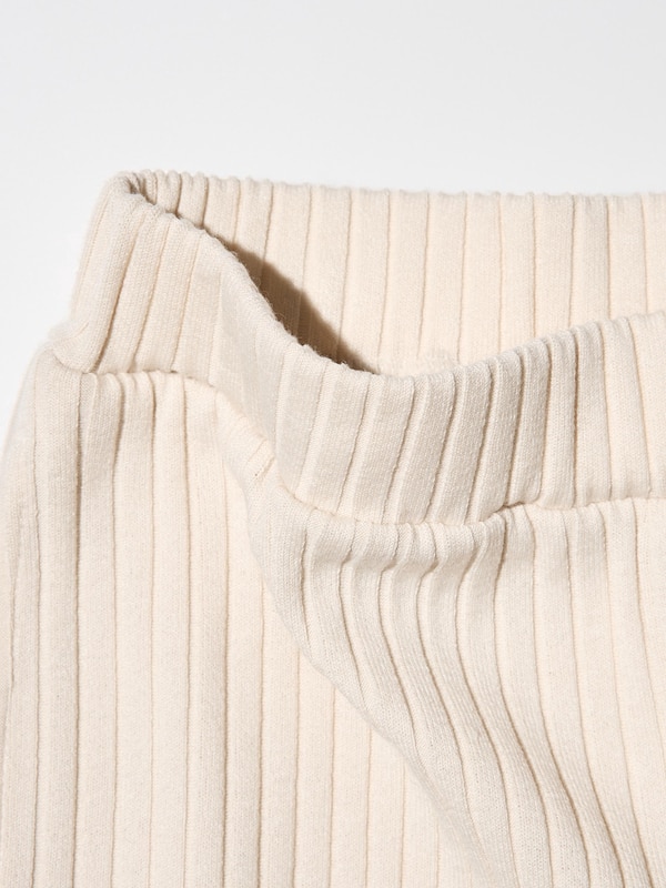 Kids GIRLS Ribbed Wide Pants | UNIQLO AU