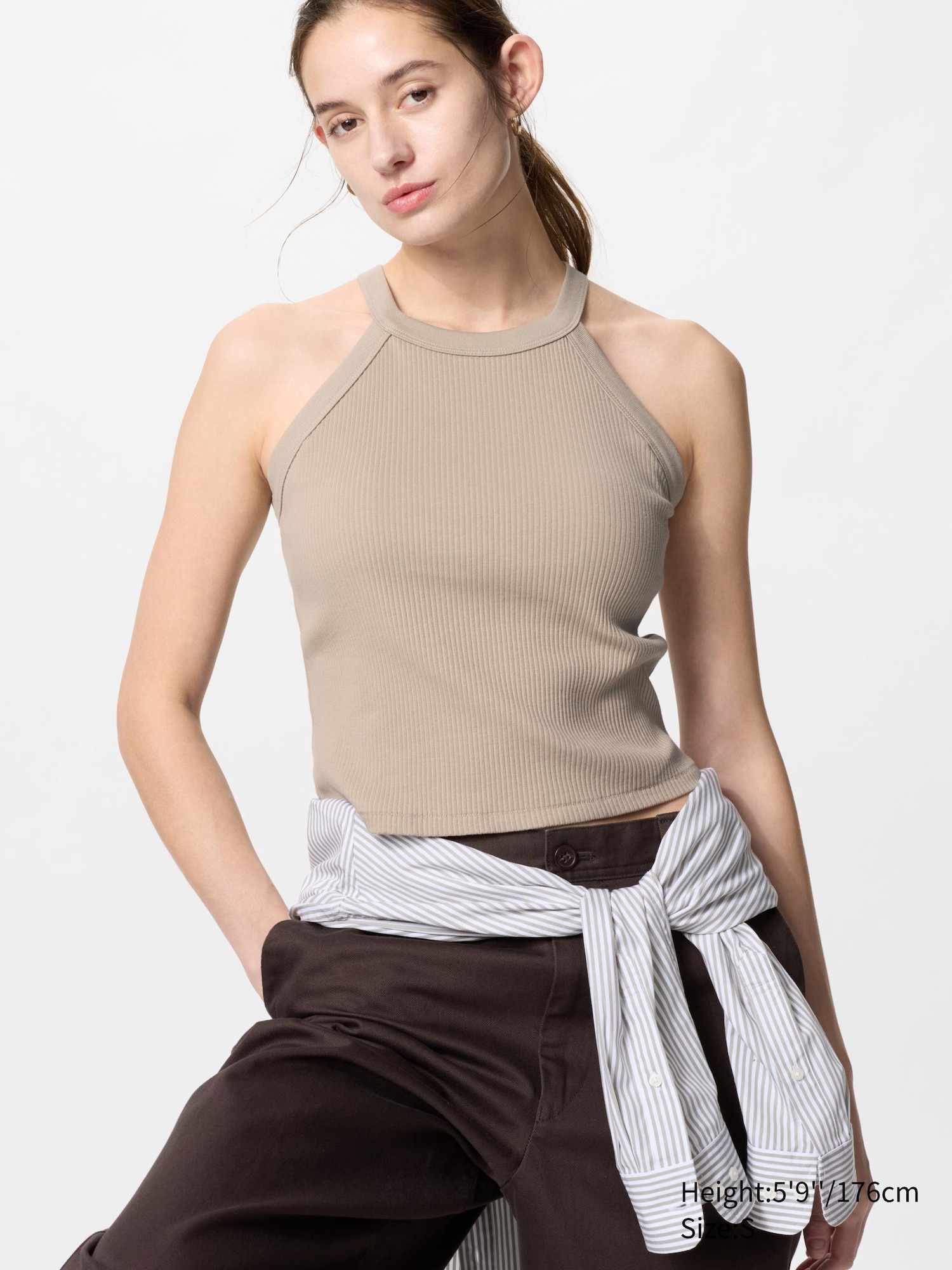 Women's Halter Neck Sleeveless BRA TOP | UNIQLO AU