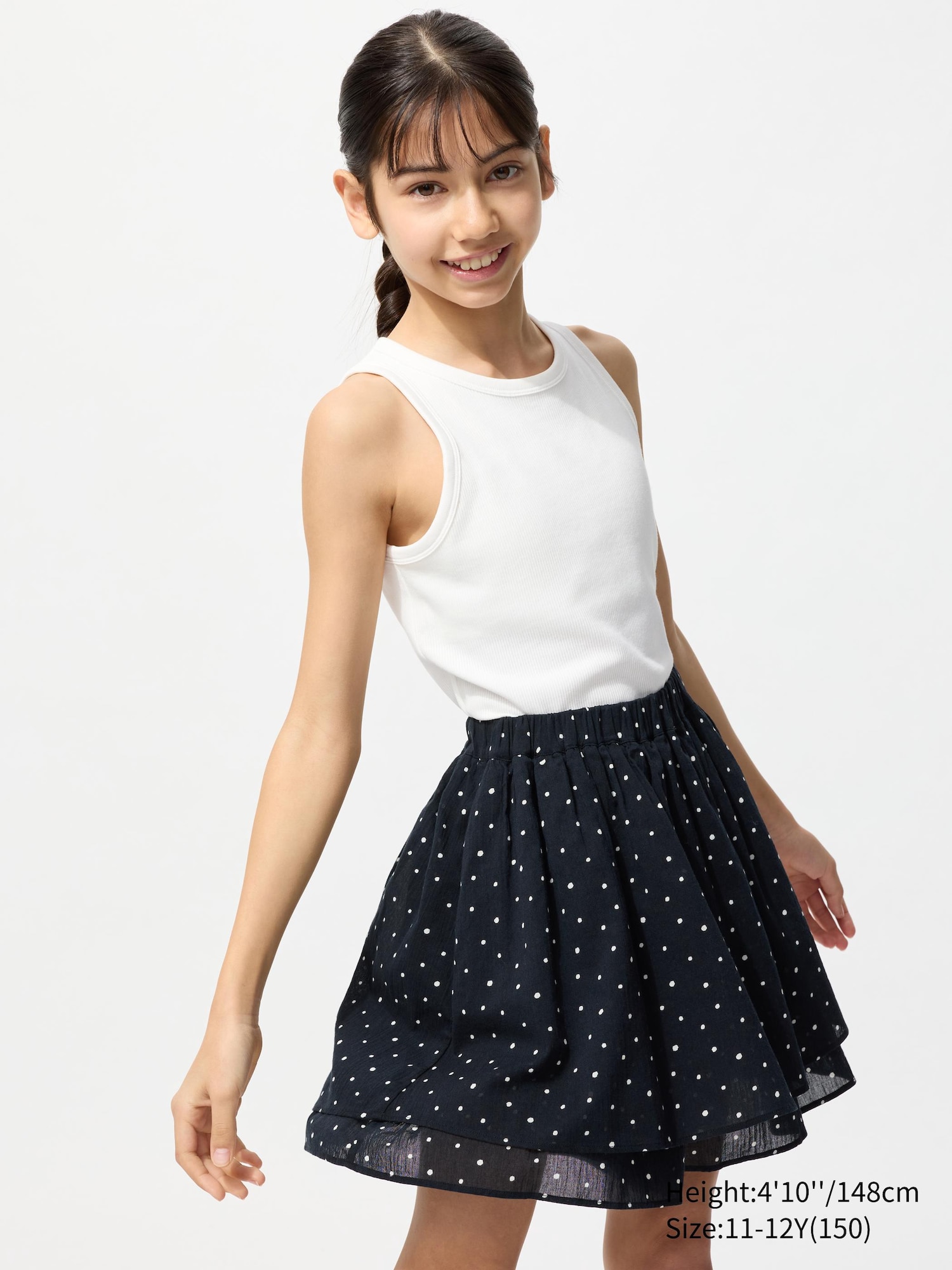 Kids GIRLS Ribbed Cropped BRA TOP | UNIQLO AU