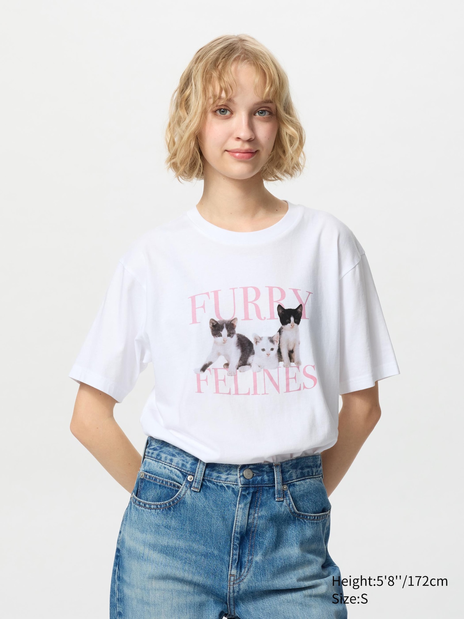 Women's CAT PHOTOGRAPHS UT Graphic T-Shirt | UNIQLO AU
