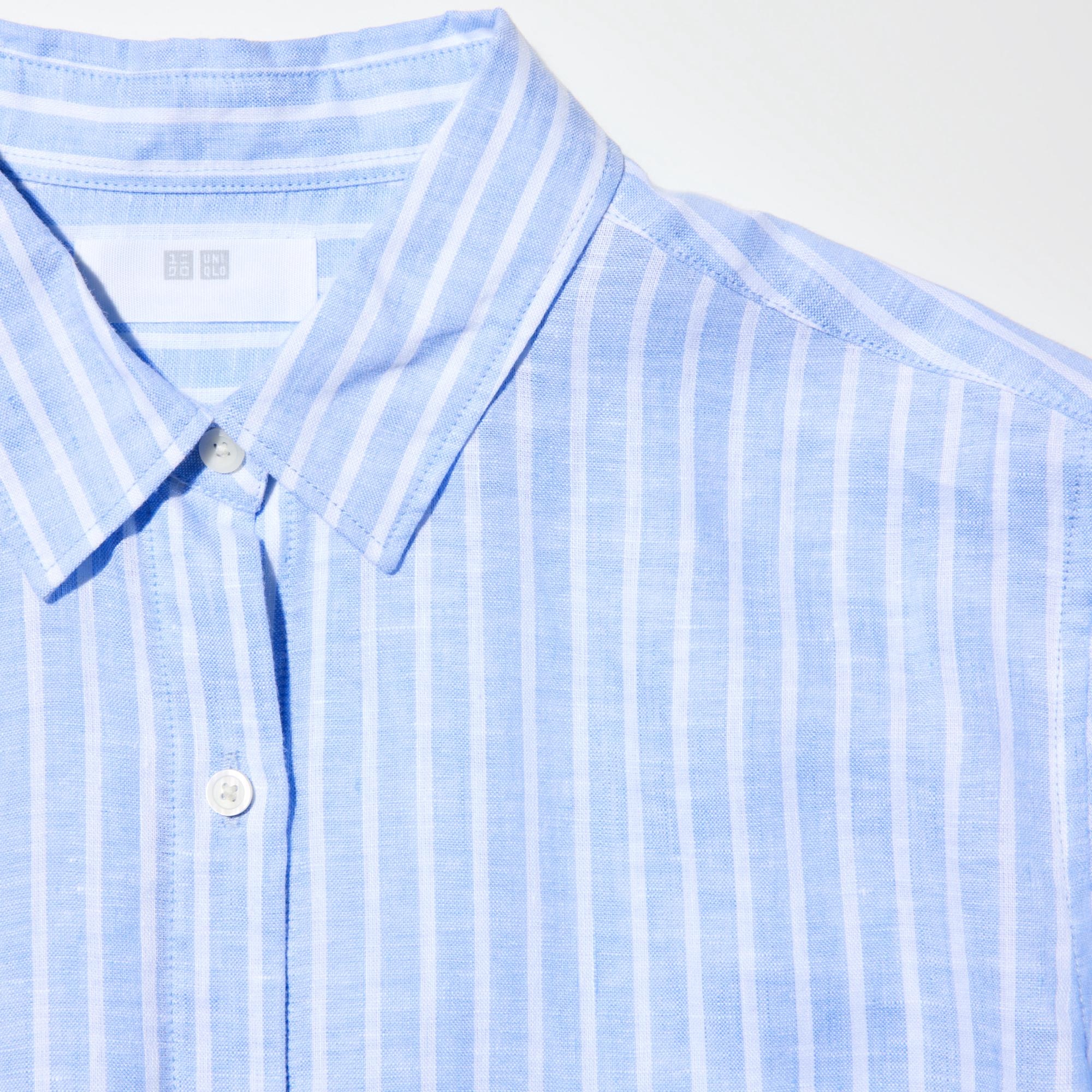 Women's 100% European Premium Linen Long Sleeve Shirt | UNIQLO AU