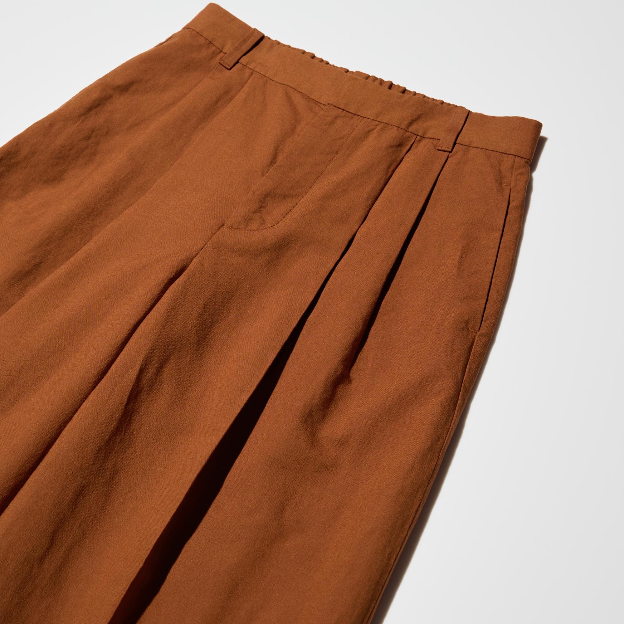 Women's Linen Blend Barrel Leg Pants | UNIQLO AU