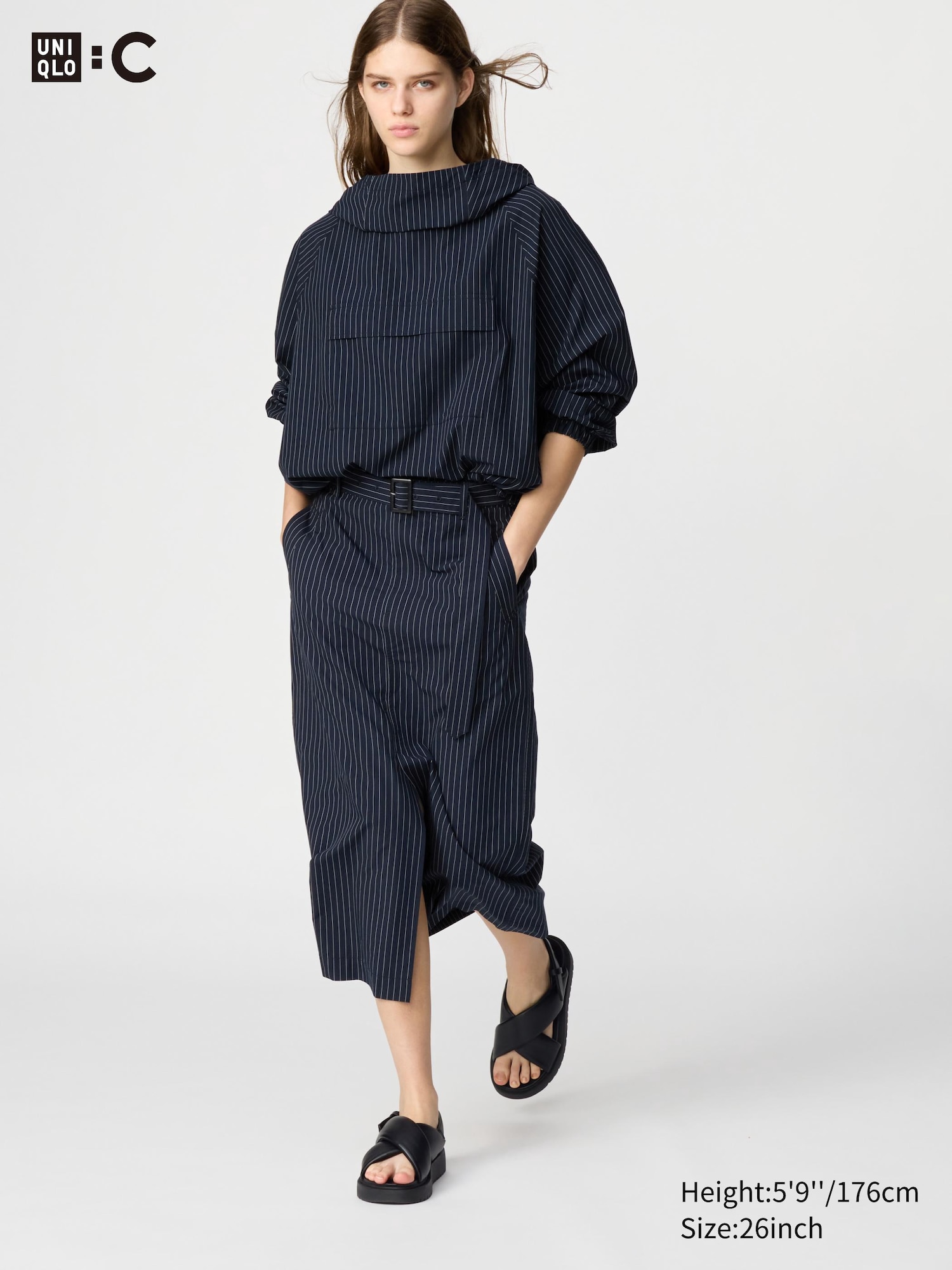 Women's UNIQLO : C Belted Narrow Skirt | UNIQLO AU